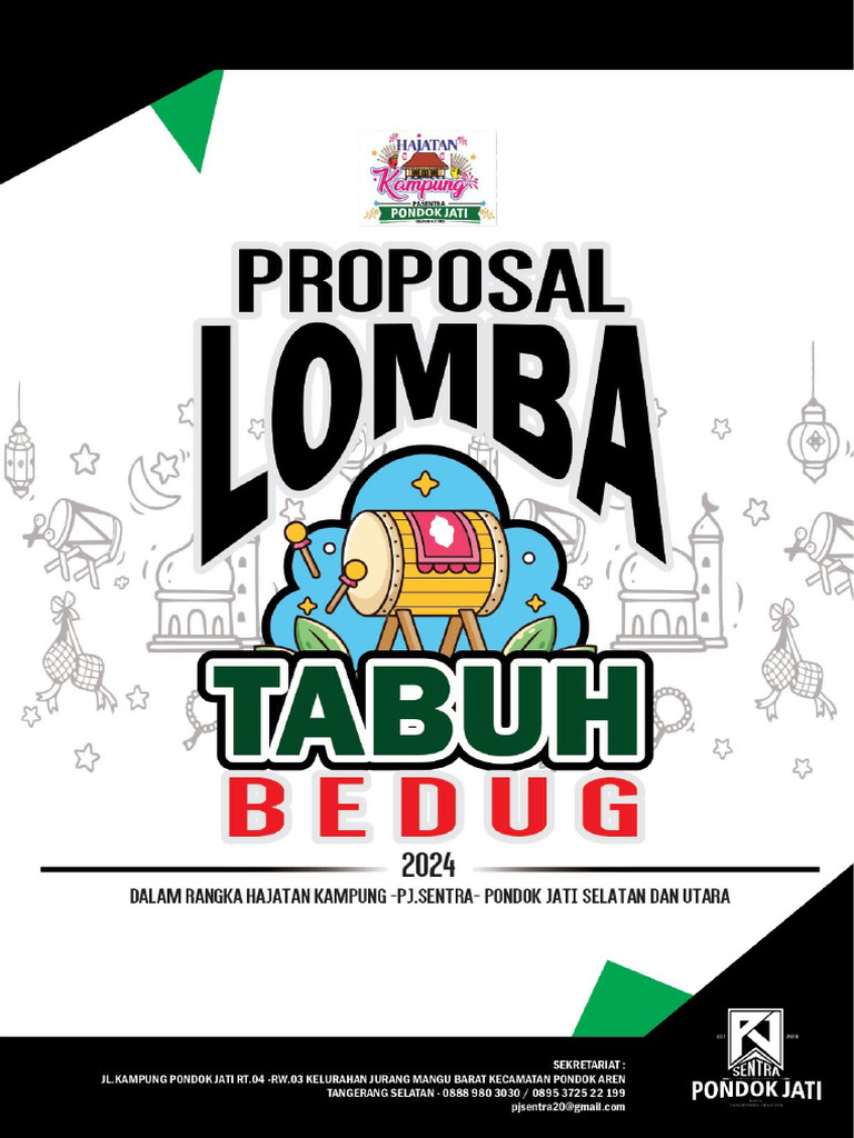Contoh Proposal Kegiatan Perlombaan Adu Bedug 2024 | PDF