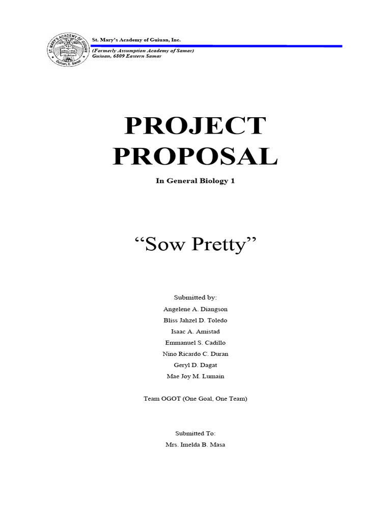 Project Proposal For Garden | PDF | Compost | Sustainable Agriculture