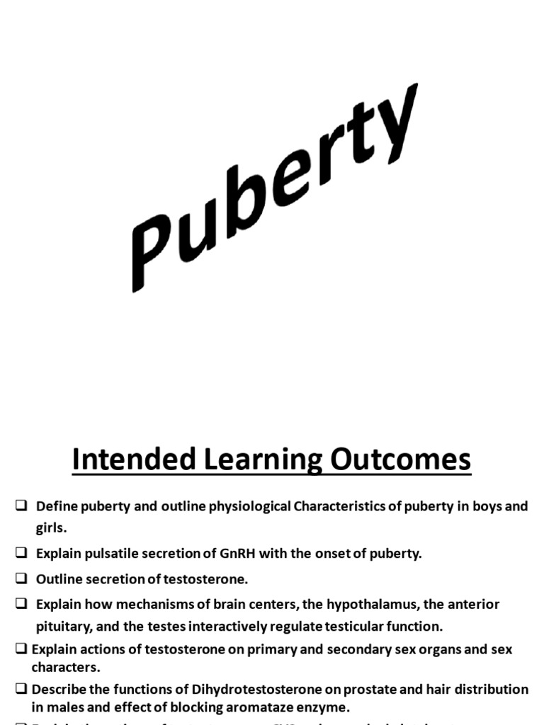 L3-4. Puberty | PDF | Luteinizing Hormone | Puberty