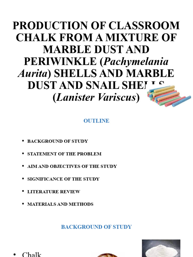 Synthesis of Chalk Using Marble Dust and Seashells | PDF | Marble | Calcium