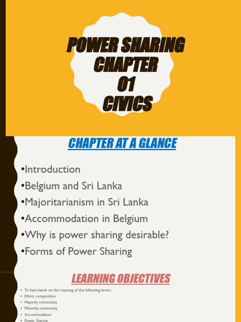 Class X Power Sharing | PDF | Tamils | Democracy