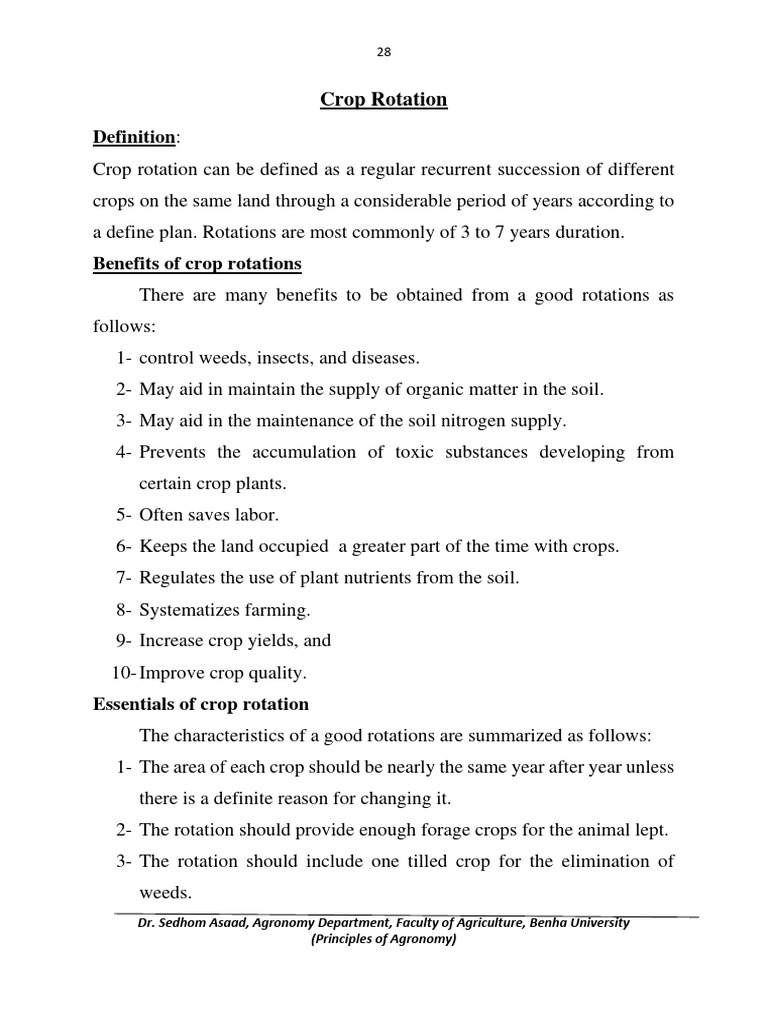 Crop Rotation | PDF | Crop Rotation | Agriculture