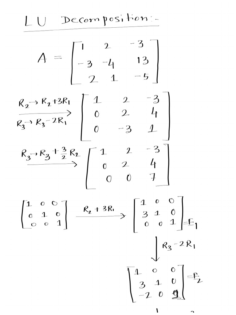 LU Decomposition | PDF