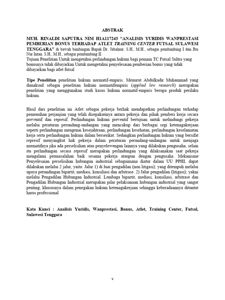 Contoh Abstrak | PDF | Ilmu Sosial