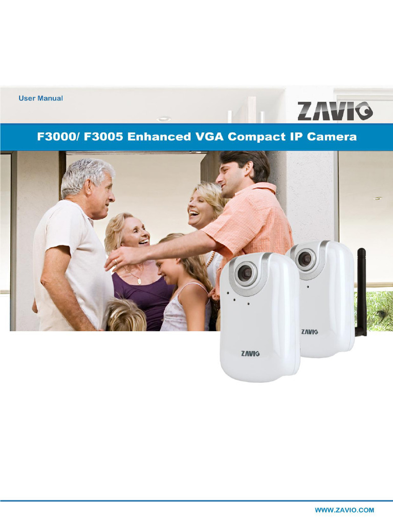 F3000 & F3005 User Manual - Zavio | PDF | Ip Address | Computer Network