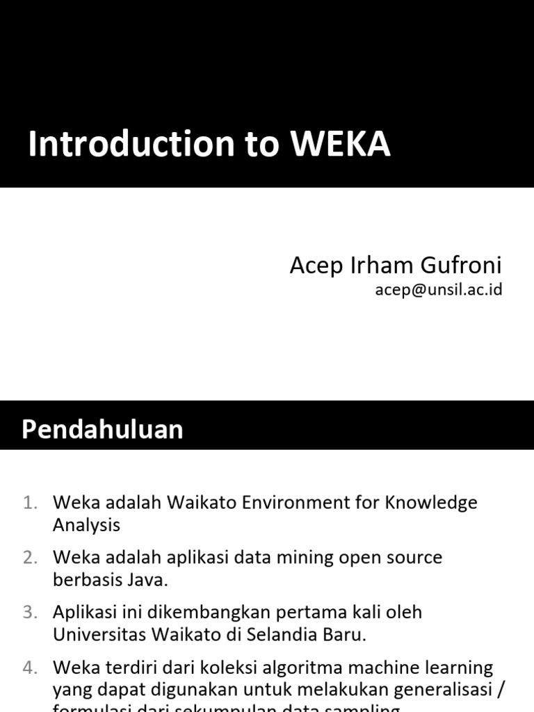 Data Science - 8. DM - WEKA 2 | PDF | Metode & Bahan Ajar | Komputer