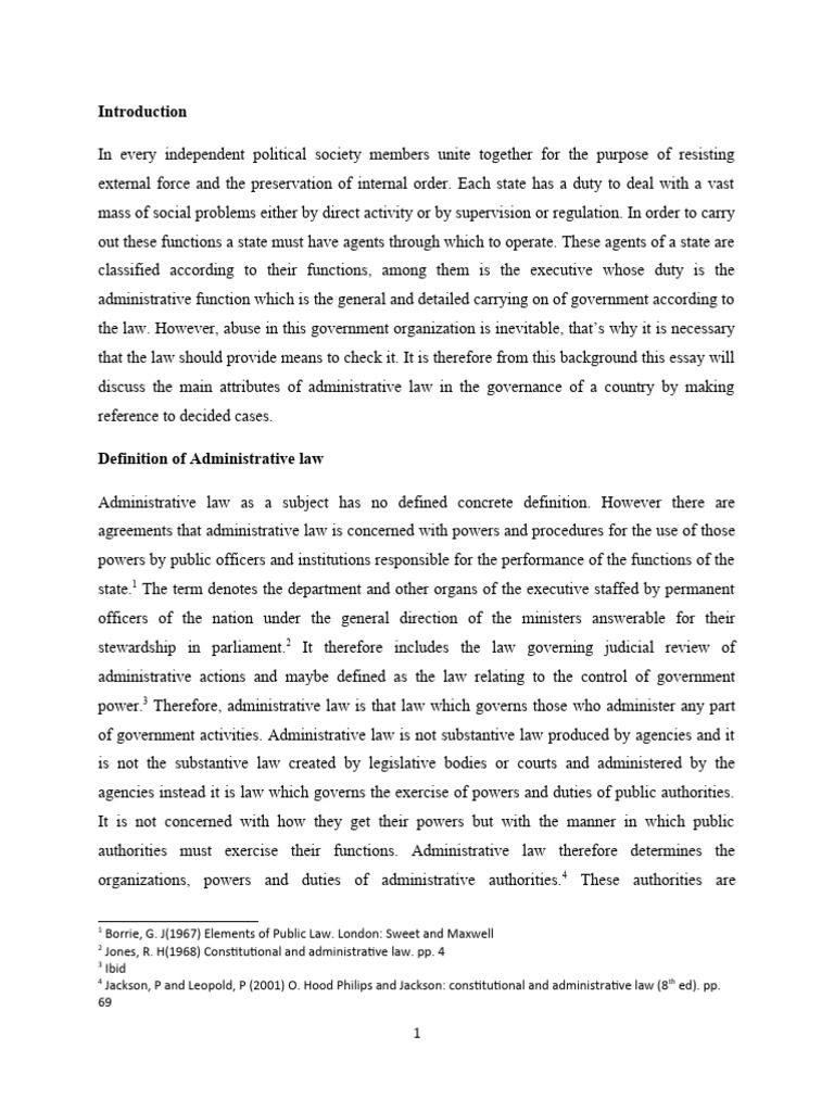 Administrative Law Assignment | Download Free PDF | Administrative Law | Eminent Domain