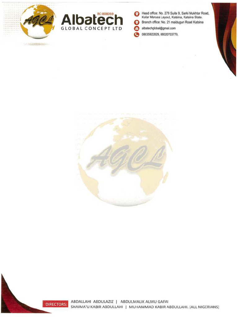 New Albatech Letterhead | PDF