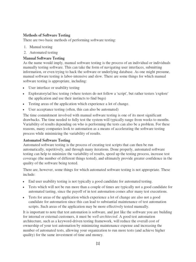 Software Testing For Project Report | PDF | Software Testing | Software ... Software Testing For Project Report | PDF | Software Testing | Software ...