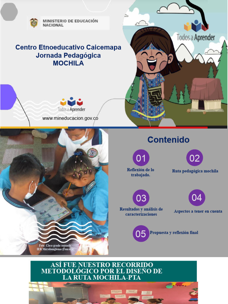 Ruta Pedagógica Mochila en Caicemapa | PDF | Aprendizaje | Enseñando