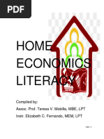 Module 1 HOME-ECONOMICS-LITERARCY | PDF | Home Economics | Teachers