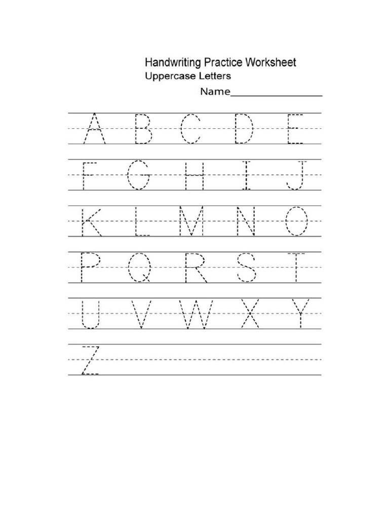 Alphabet Practice | PDF