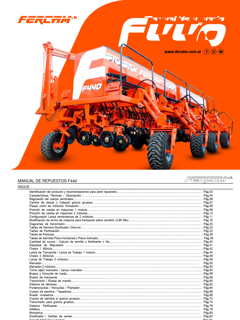 Manual F440 - 23.03.01 | PDF | Ingeniería mecánica | Máquinas