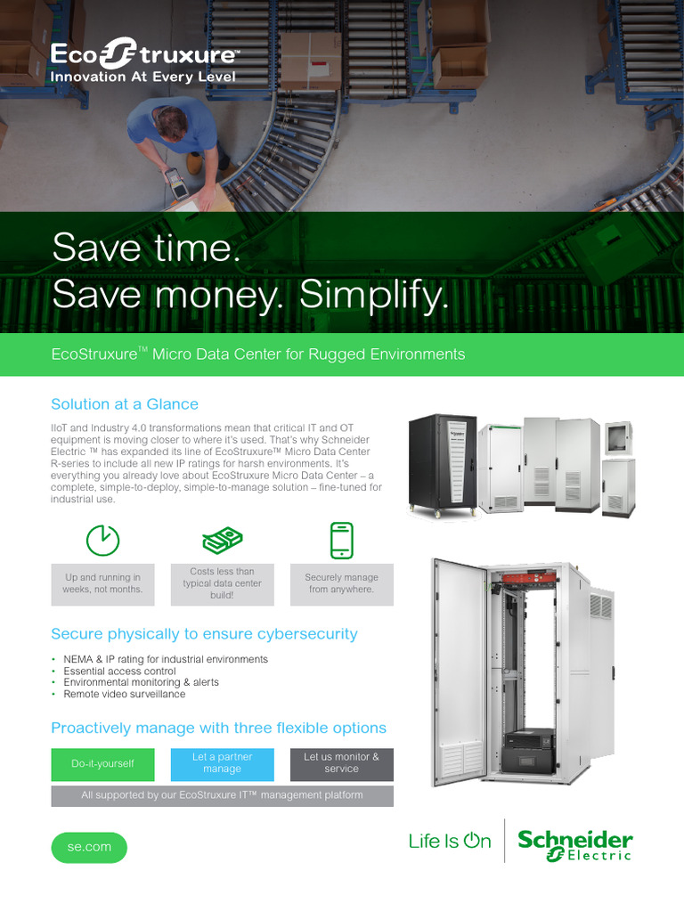 EcoStruxure_Micro_Data_Center_R-Series | PDF | Data Center | Manufactured Goods