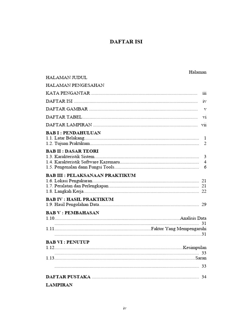 Daftar Isi | PDF