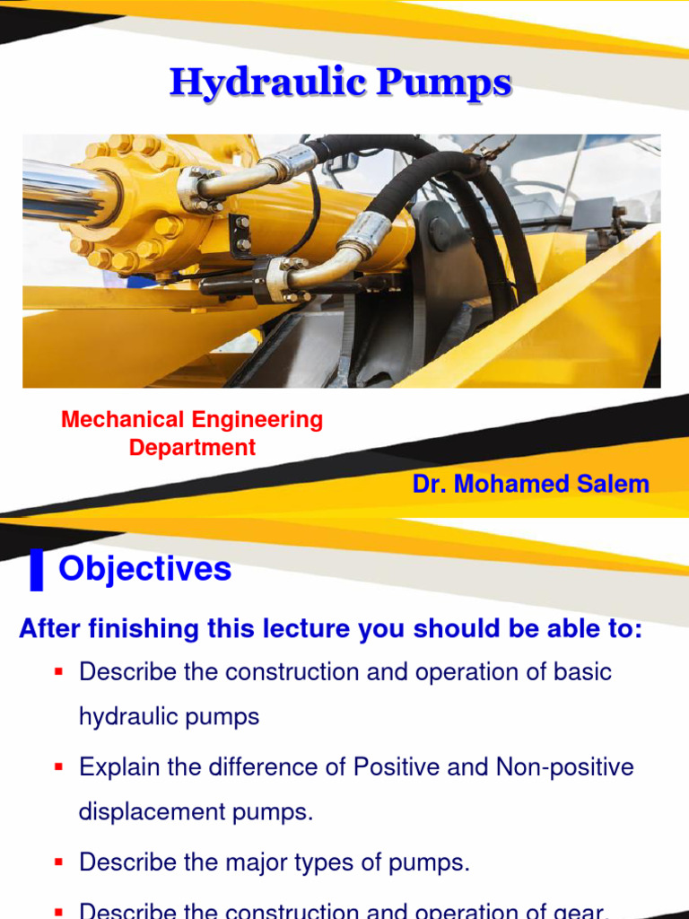 Hydraulic Pumps: Types and Operations | PDF | Pump | Piston