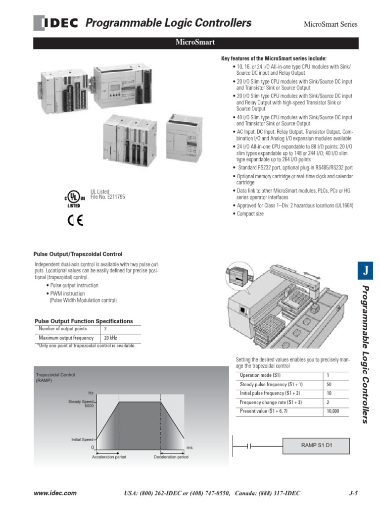 Programmable Logic Controllers: Microsmart | PDF | Input/Output | Programmable Logic Controller