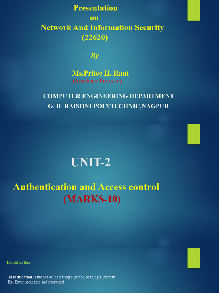 Unit 2 | Download Free PDF | Computer Access Control | Biometrics