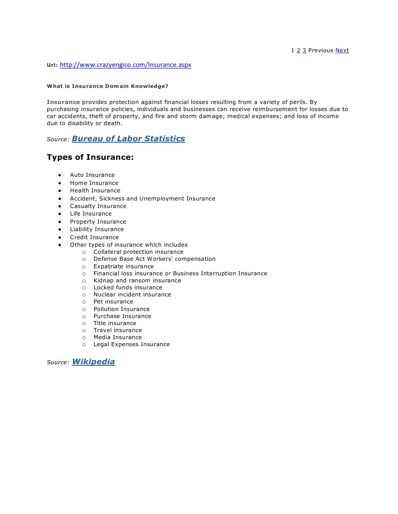 Insurance Domain Knowledge | PDF | Home Insurance | Insurance