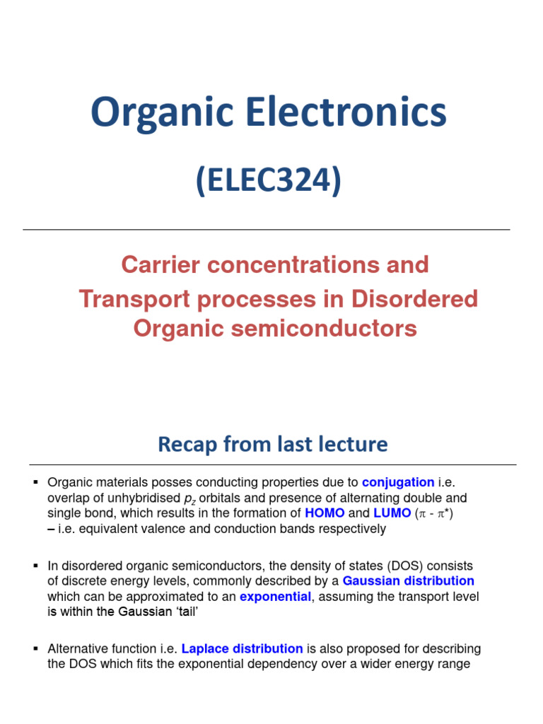 Lecture 4 - Electrical and Conduction Properties | PDF | Doping (Semiconductor) | Semiconductors