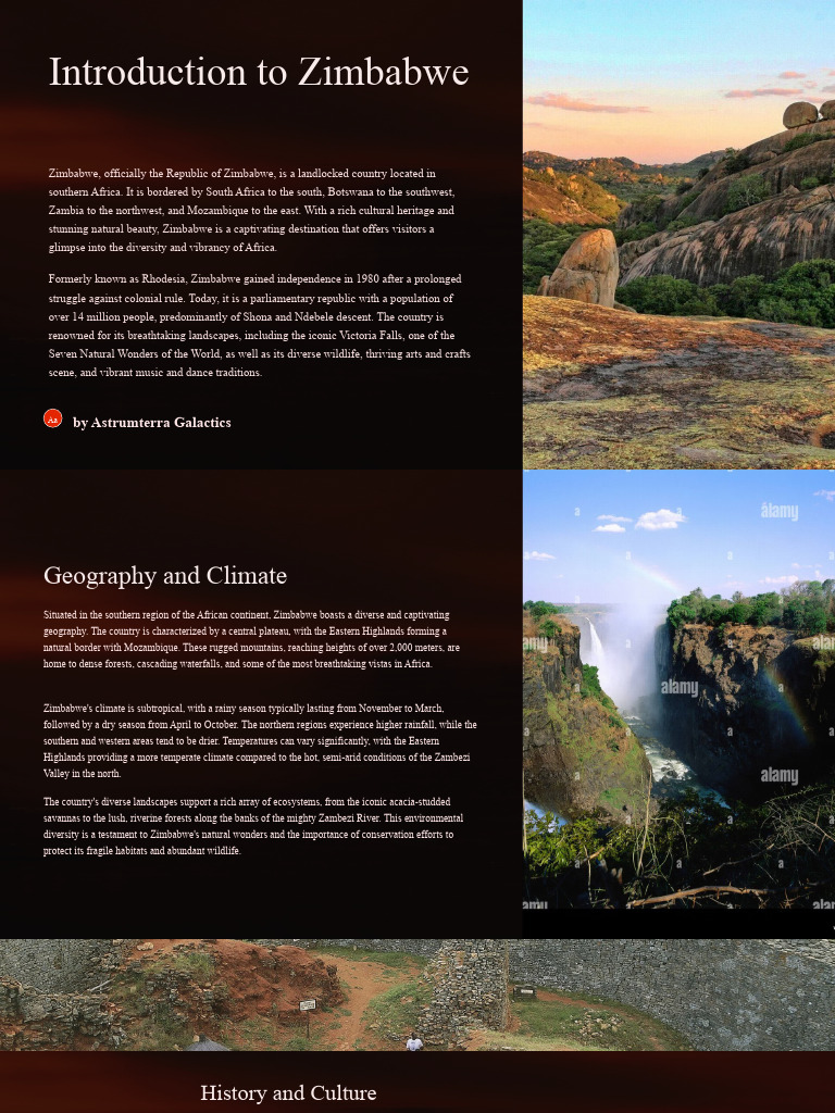 Overview of Zimbabwe's Heritage and Landscape | PDF | Zimbabwe | Health ...