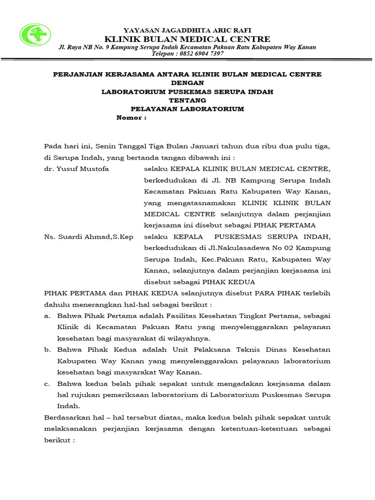 Mou Lab | PDF | Hukum