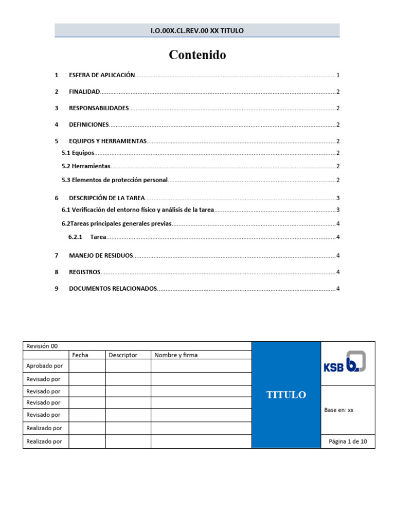 Plantilla Instructivos 1 | PDF | Materiales