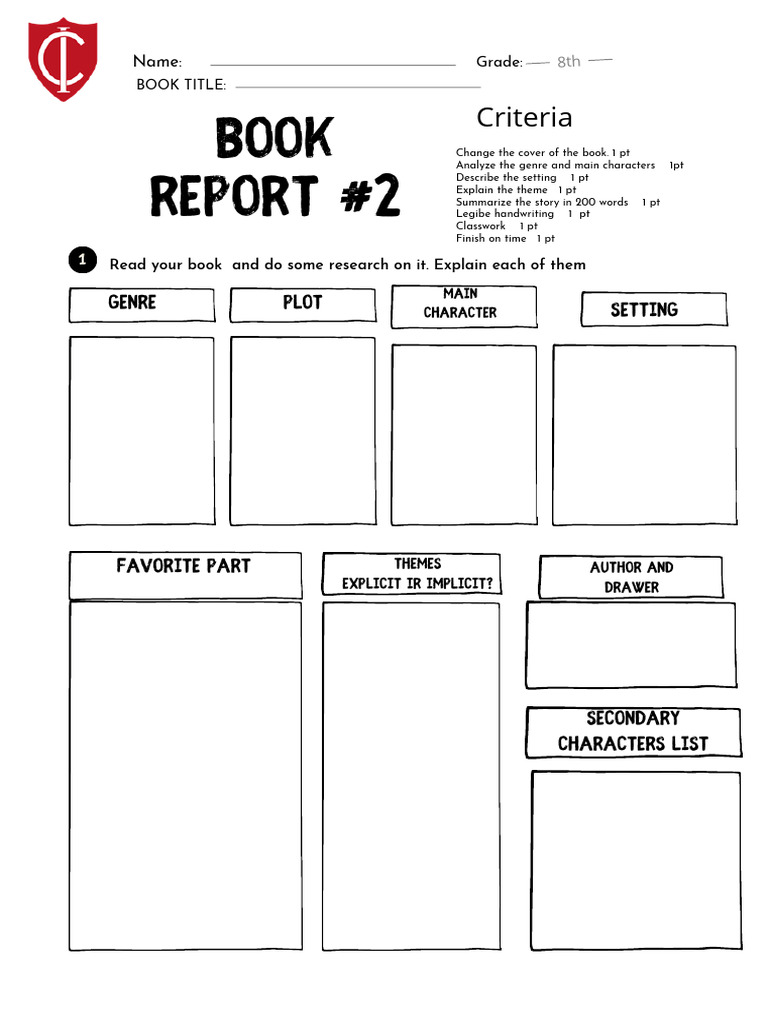 Black & White Sketchy Writing A Book Review Worksheet | PDF | Language ...