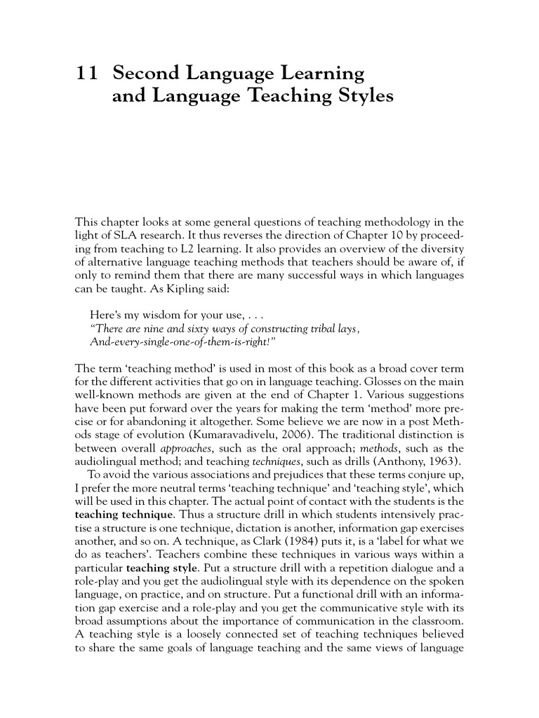 COOK - VIVIAN - Second Language Learning and Language Teaching - 2016-269-313 | PDF | Language ...