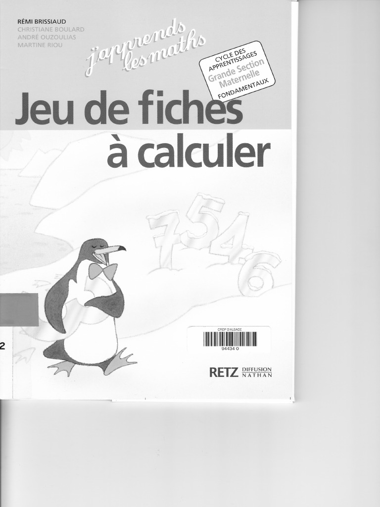 Retz - GS - BRISSIAUD Jeu de Fiches À Calculer | PDF