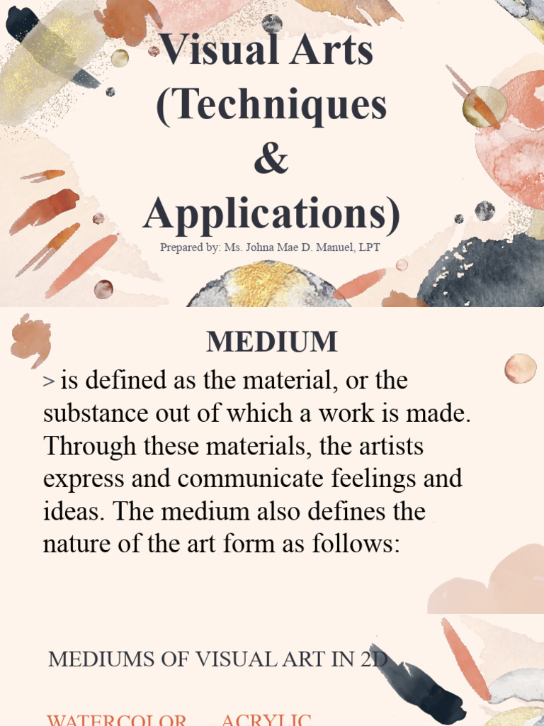 Lesson 7 Visual Arts Techniques and Applications | PDF | Printmaking ...