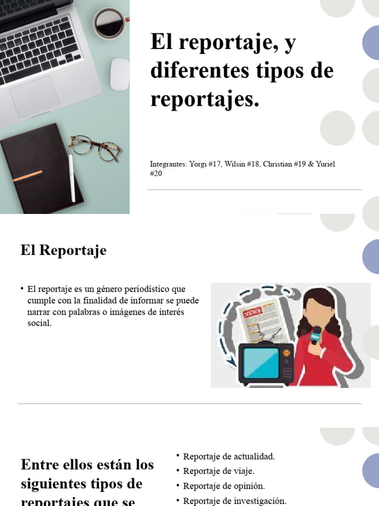 Tipos de Reportajes Periodísticos | PDF | Cognición