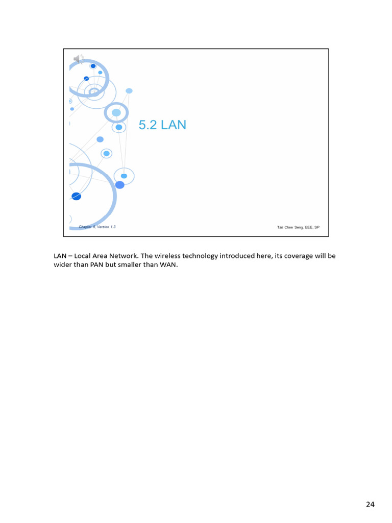 Chapter 5 - Wireless Tech and Its Application v1.3 With Narration Text (LAN WAN) | PDF ...