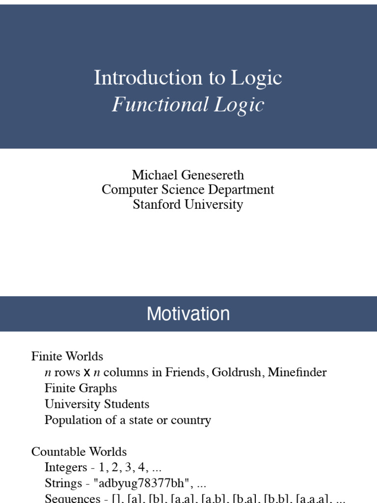 Lecture 11 | PDF | Interpretation (Logic) | Grammar