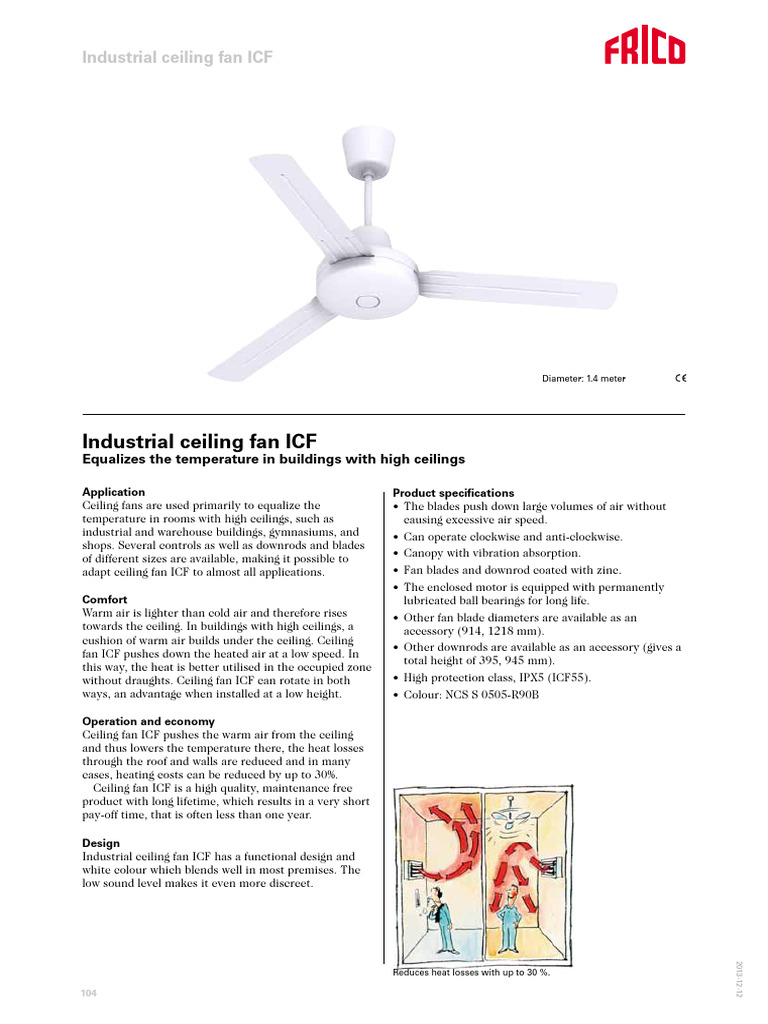 Ceiling Fan ICF | PDF | Manufactured Goods | Electrical Engineering