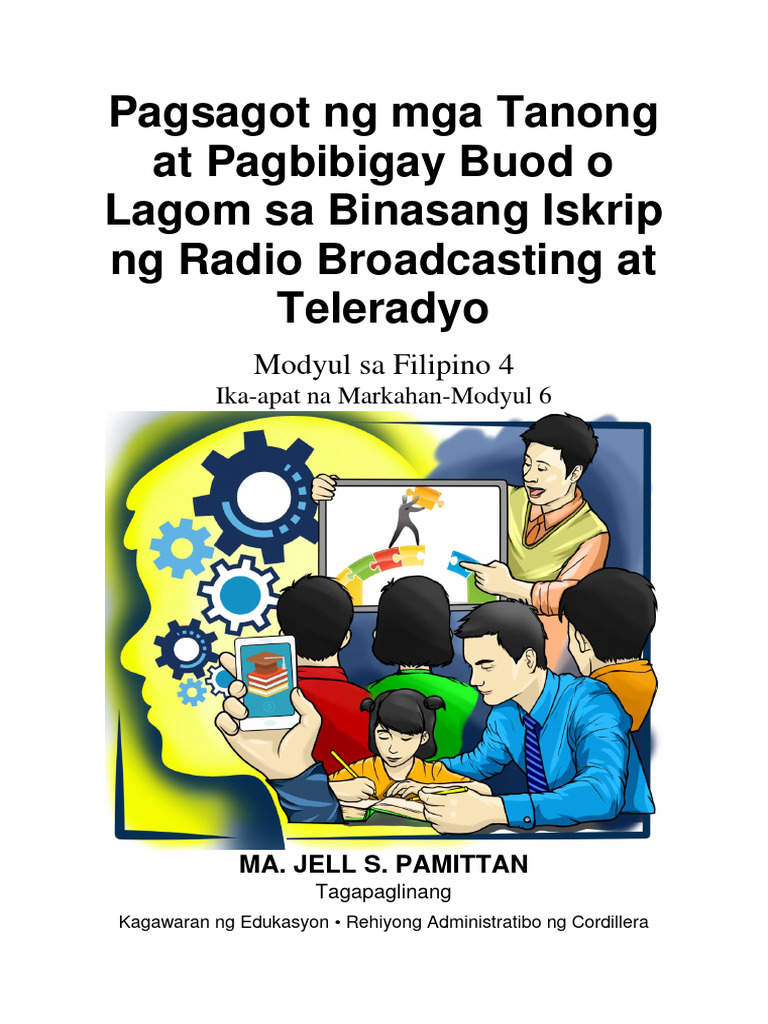 FIL4 Q4 W6 Pagsagot-ng-Tanong-at-Pagbibigay-Buod Pamittan Kalinga V4 | PDF