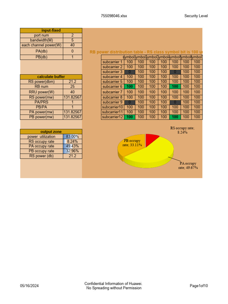 PDSCH Power Configuration Tool V1 4 | PDF | Applied Mathematics ...