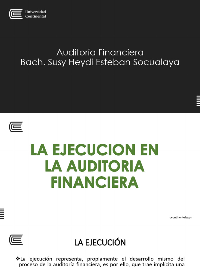 Auditoria Financiera-Fase de Ejecucion | PDF | Auditoría | Contralor