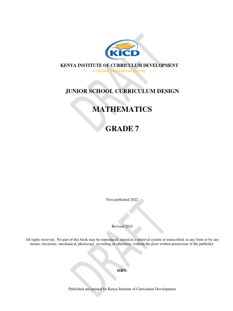 Grade 7 Mathematics | PDF | Equations | Mathematics