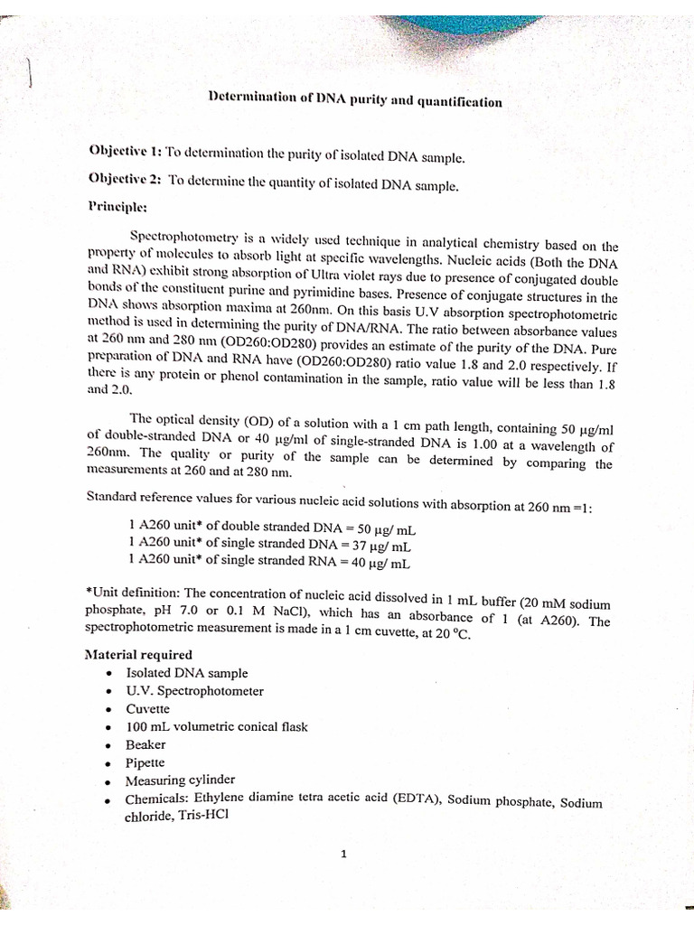 Dna Quantification | PDF