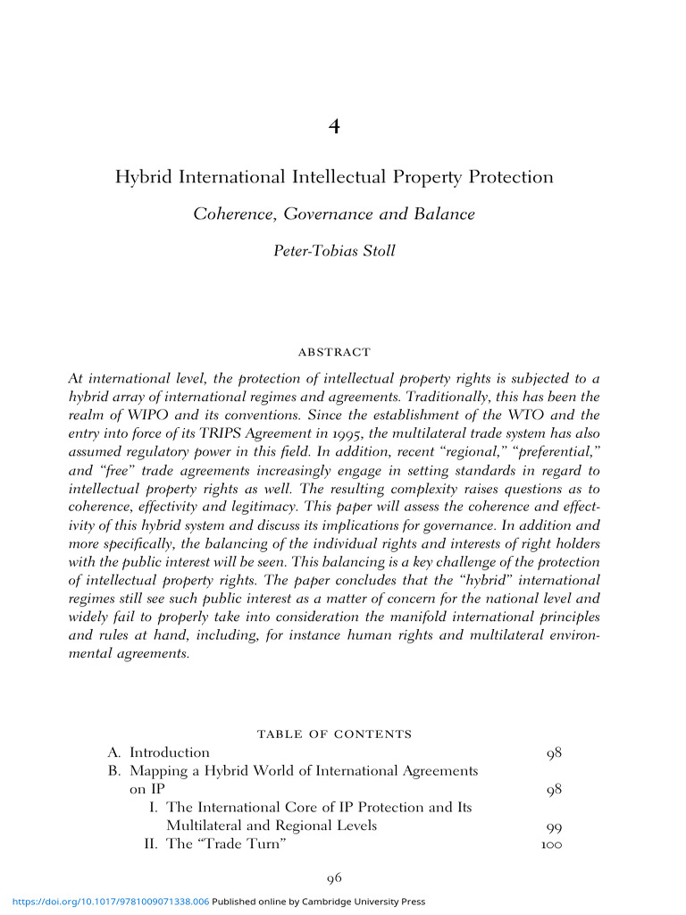 Hybrid International Intellectual Property Protection | PDF ...