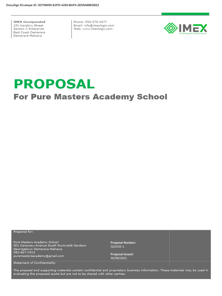 Quotation Q10132-1 Pure Masters Academy School | PDF | Pandemic | Asbestos