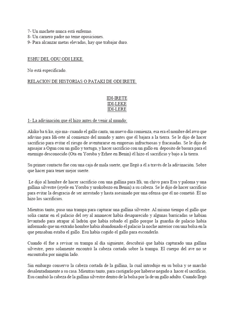 074 Odi Irete (Leke) | PDF | Amor | Pollo