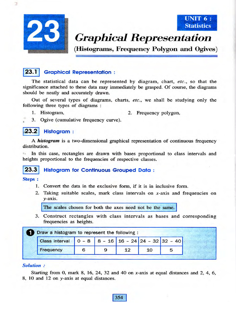 Chapter 23 Graphical Representation | PDF