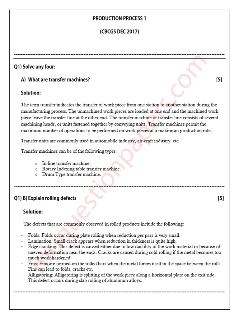 DEC 17 production process | PDF | Extrusion | Forging