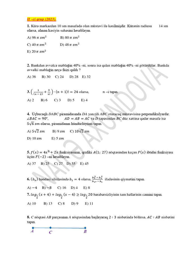 2-Cİ Qrup (2023) | PDF