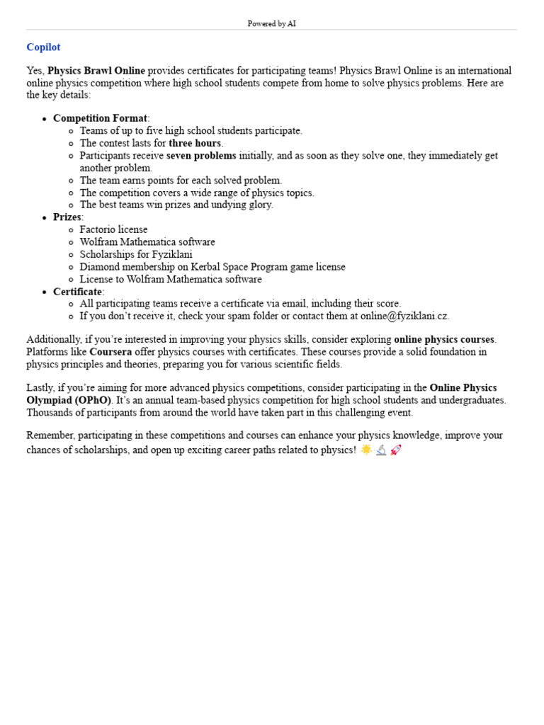 Physics Brawl Online Competition Details | PDF | Computers | Technology ...