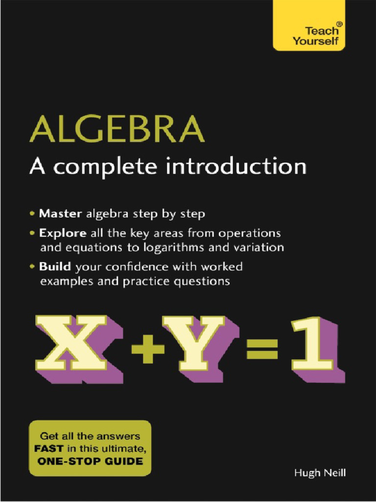 Algebra A Complete Introduction Teach Yourself The Easy Way To Learn ...