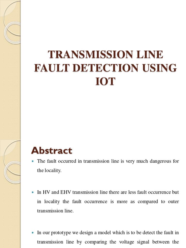 Transmission Line Fault Detection Using Iot | Download Free PDF | Electric Power Transmission ...