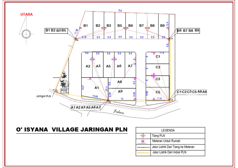 Revisi Jaringan PLN O'isyana | PDF